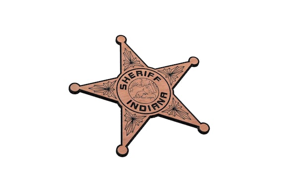 Indiana Sheriff Badge SVG - Etsy