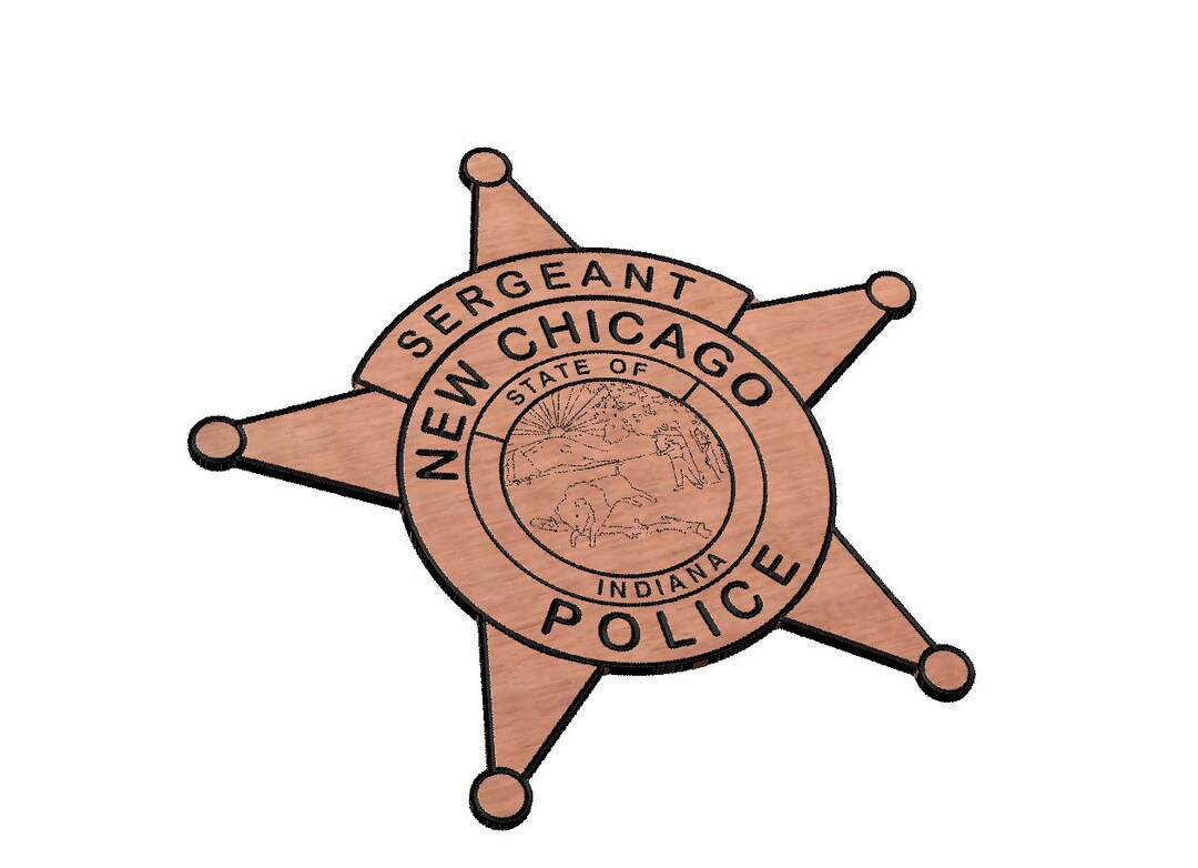 New Chicago Police Badge SVG - Etsy