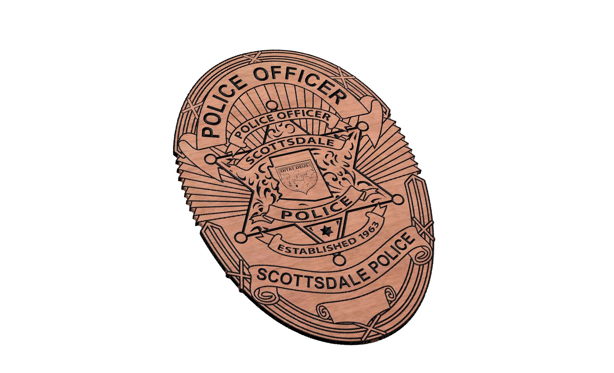 Scottsdale Police Badge SVG - Etsy