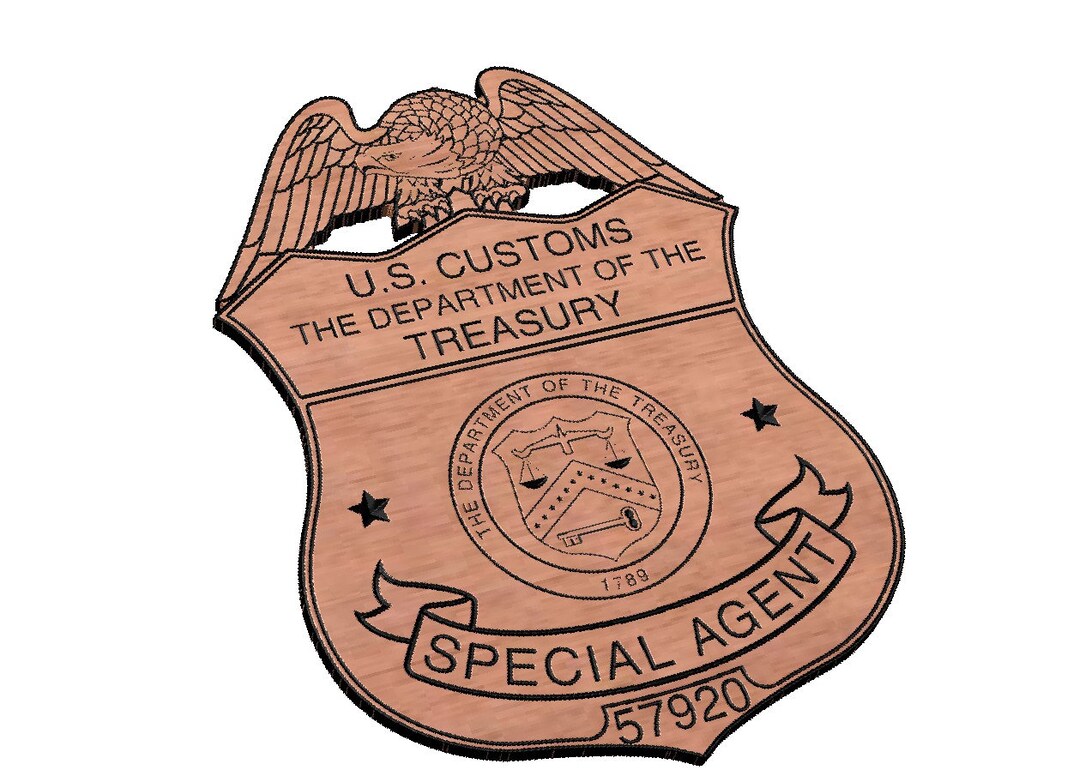 Department of the Treasury Police Badge SVG - Etsy