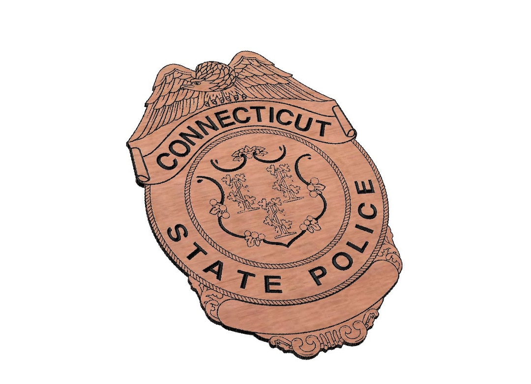 Connecticut State Police Badge SVG - Etsy