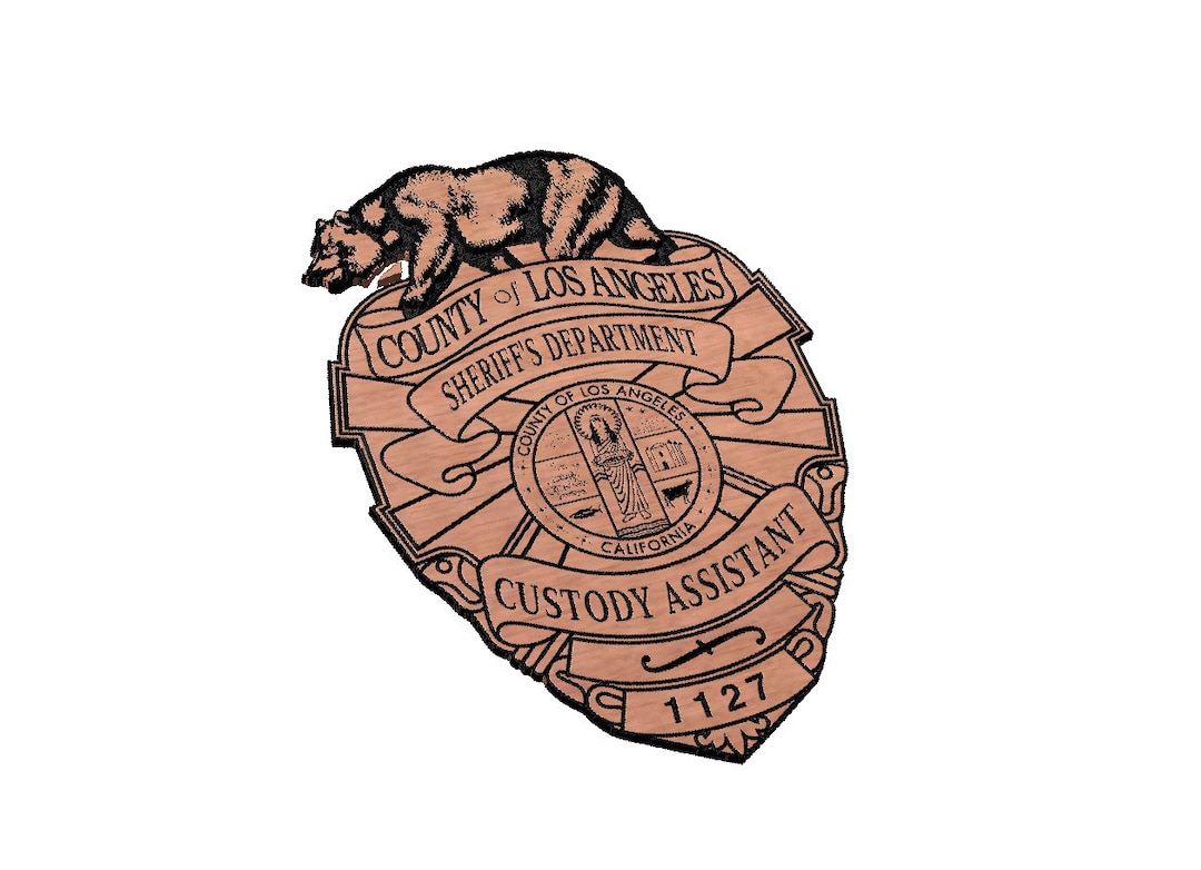 Los Angeles County Custody Assistant Badge SVG - Etsy
