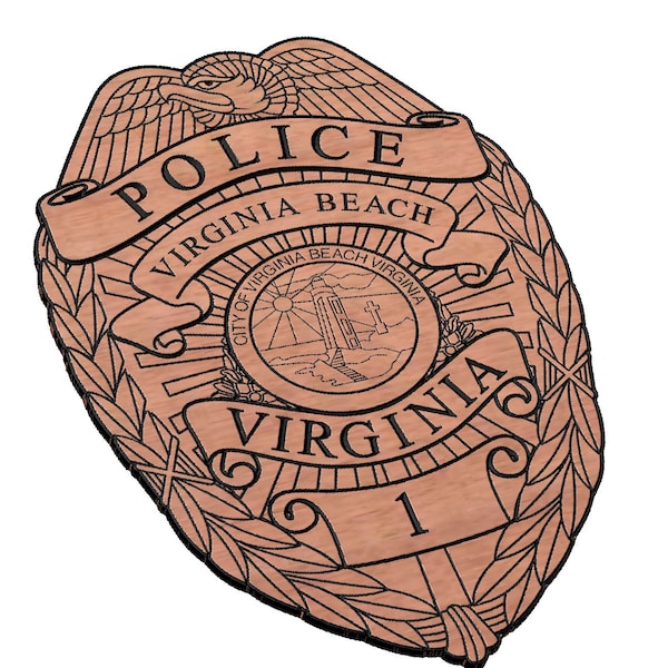 Virginia Beach Police Badge - Etsy