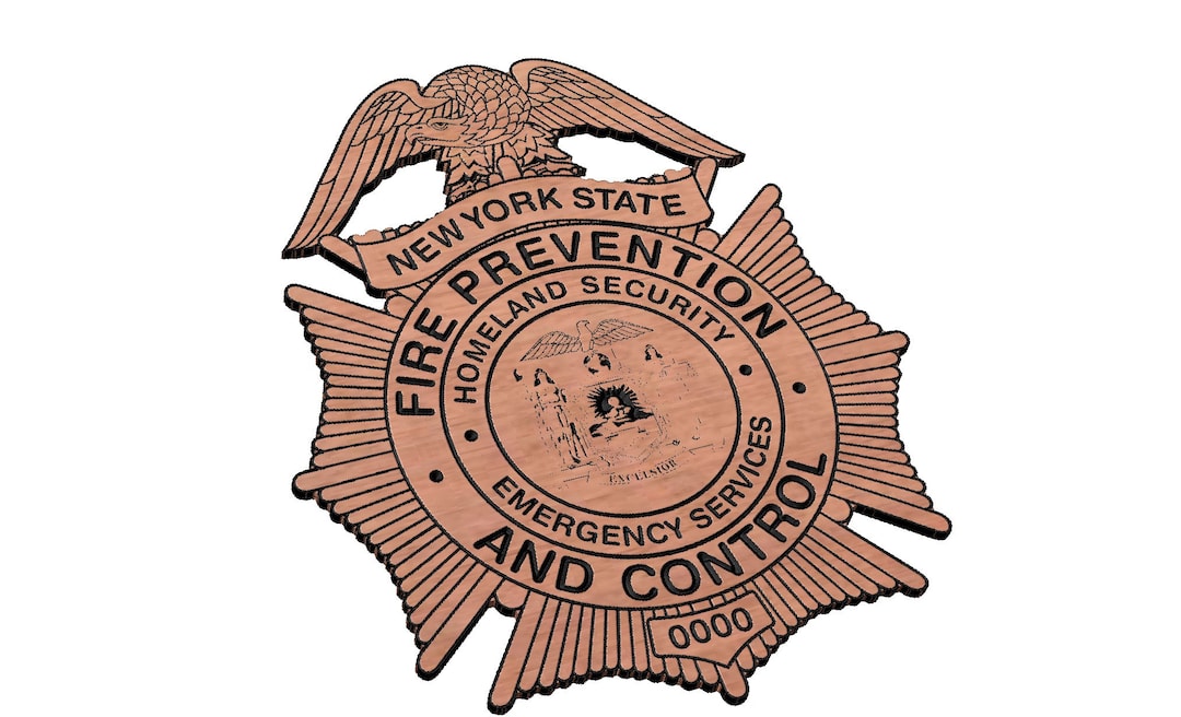 Fire Prevention and Control Badge SVG CNC Laser - Etsy