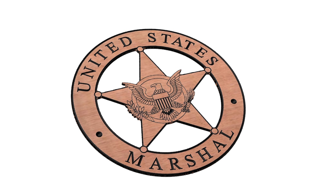 US Marshal Police Badge SVG - Etsy