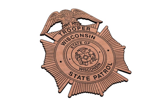 Wisconsin State Police Badge SVG | Etsy
