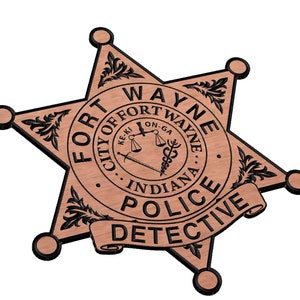 Fort Wayne Police Badge SVG - Etsy
