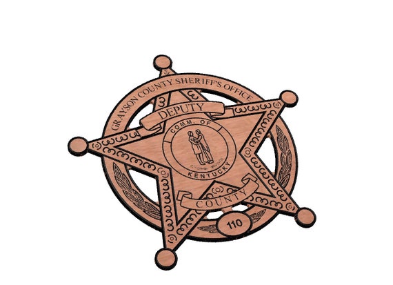 Grayson County Deputy Sheriff Badge SVG - Etsy