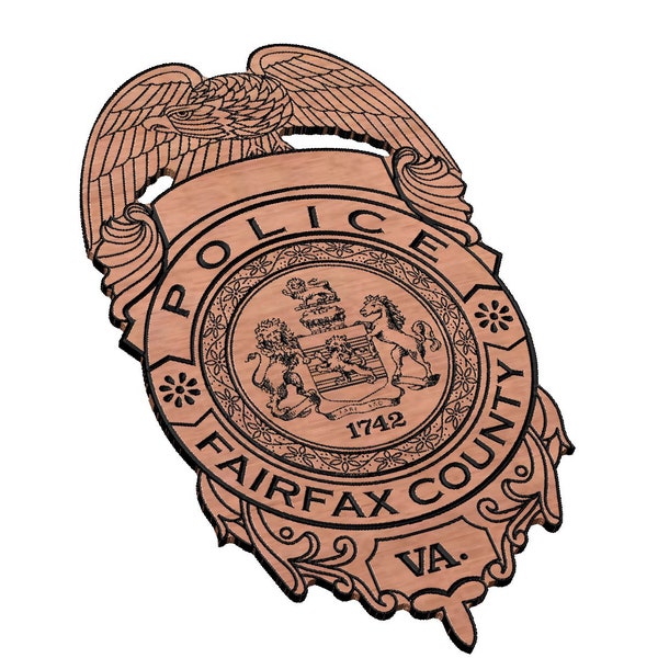 Fairfax County Police Badge - Etsy