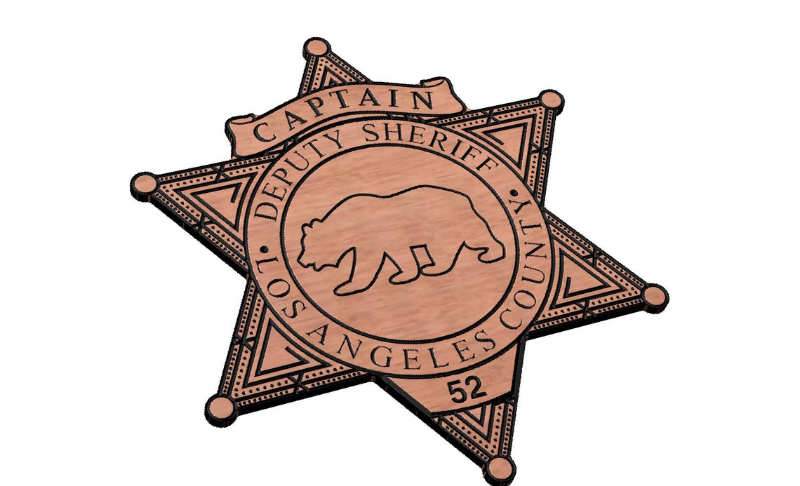 Los Angeles County Deputy Sheriff Badge SVG - Etsy