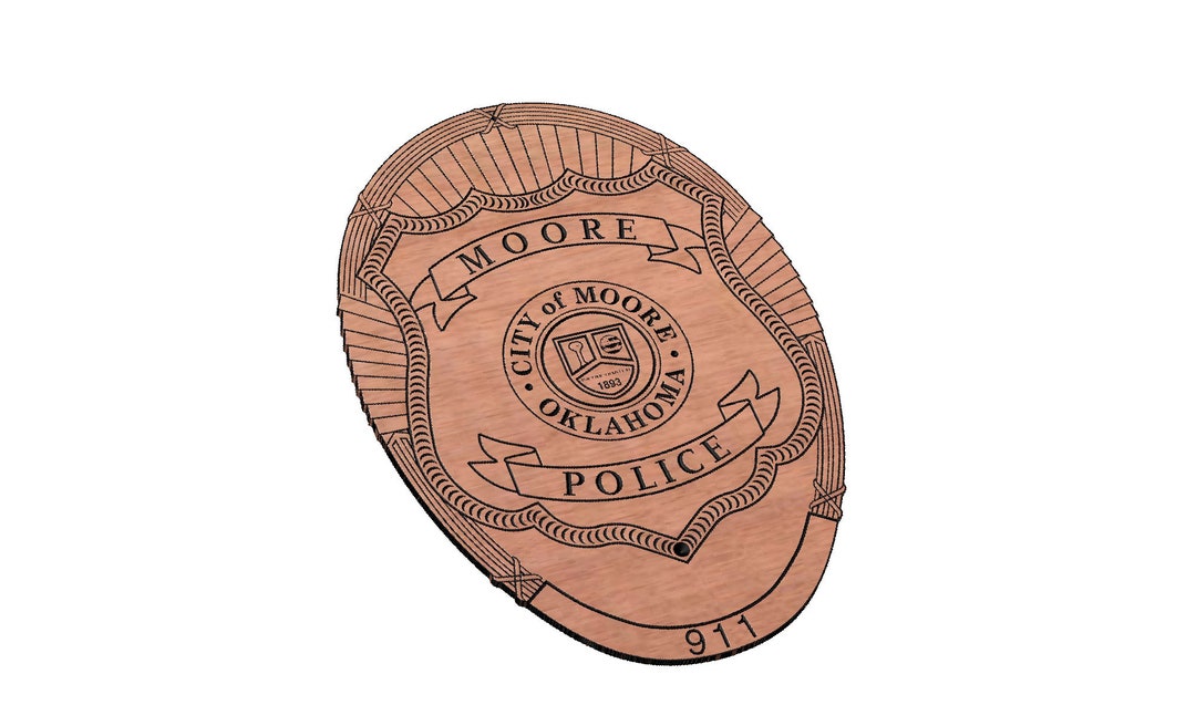 City of Moore Police Badge SVG - Etsy