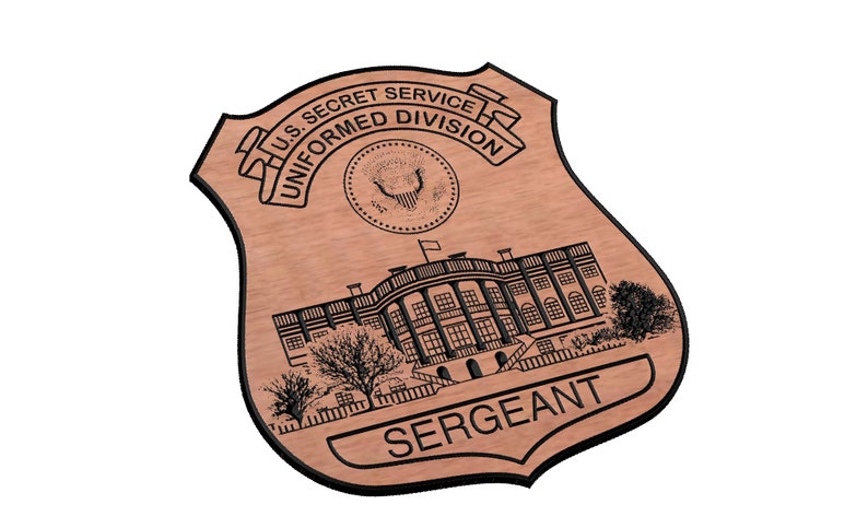 Secret Service Uniformed Police Badge SVG - Etsy