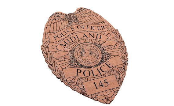 Midland Police Badge SVG | Etsy