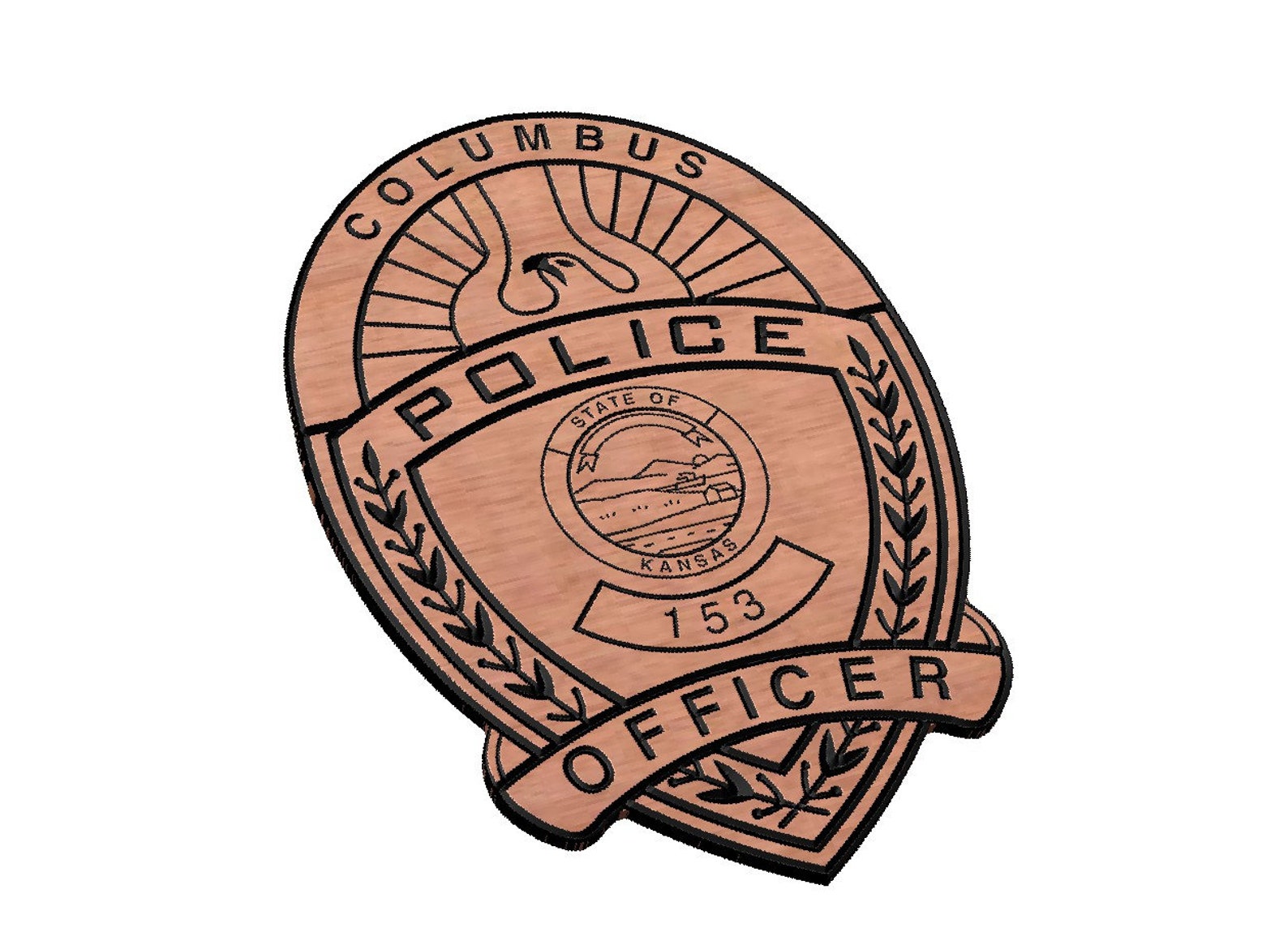 Columbus Police Badge SVG - Etsy