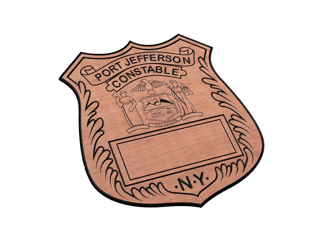 Port Jefferson Constable Badge SVG - Etsy