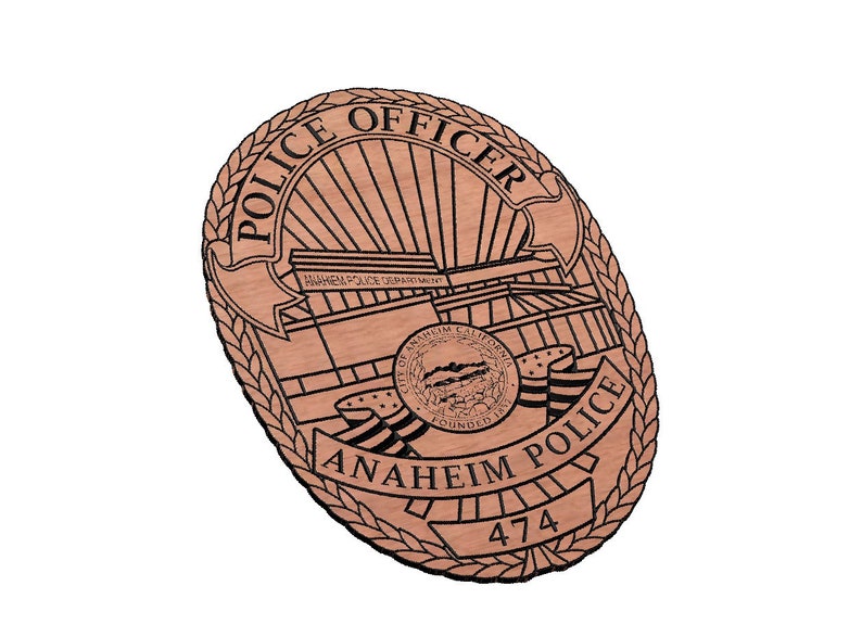 ANAHEIM Police Badge SVG - Etsy