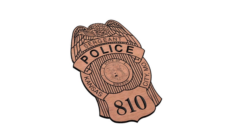 Kansas City Police Badge SVG CNC Laser - Etsy