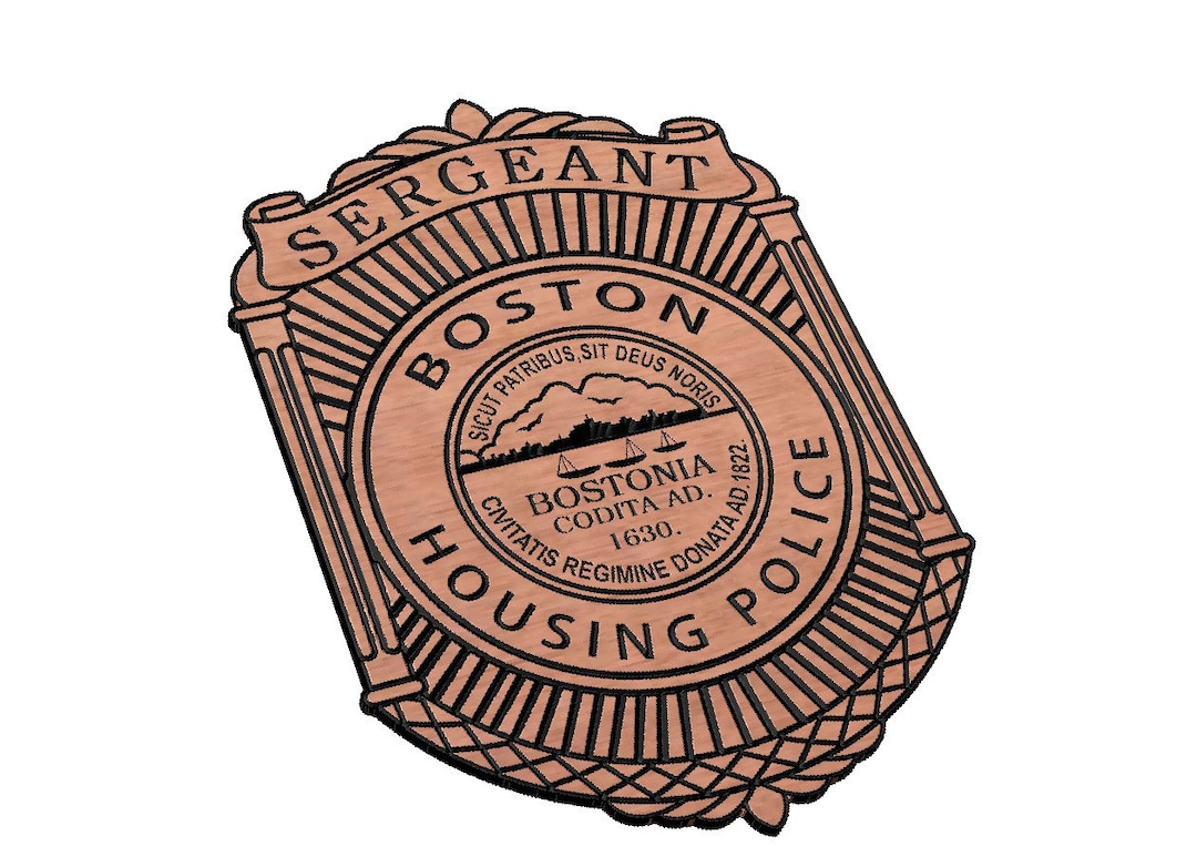 Boston Housing Police Badge SVG - Etsy