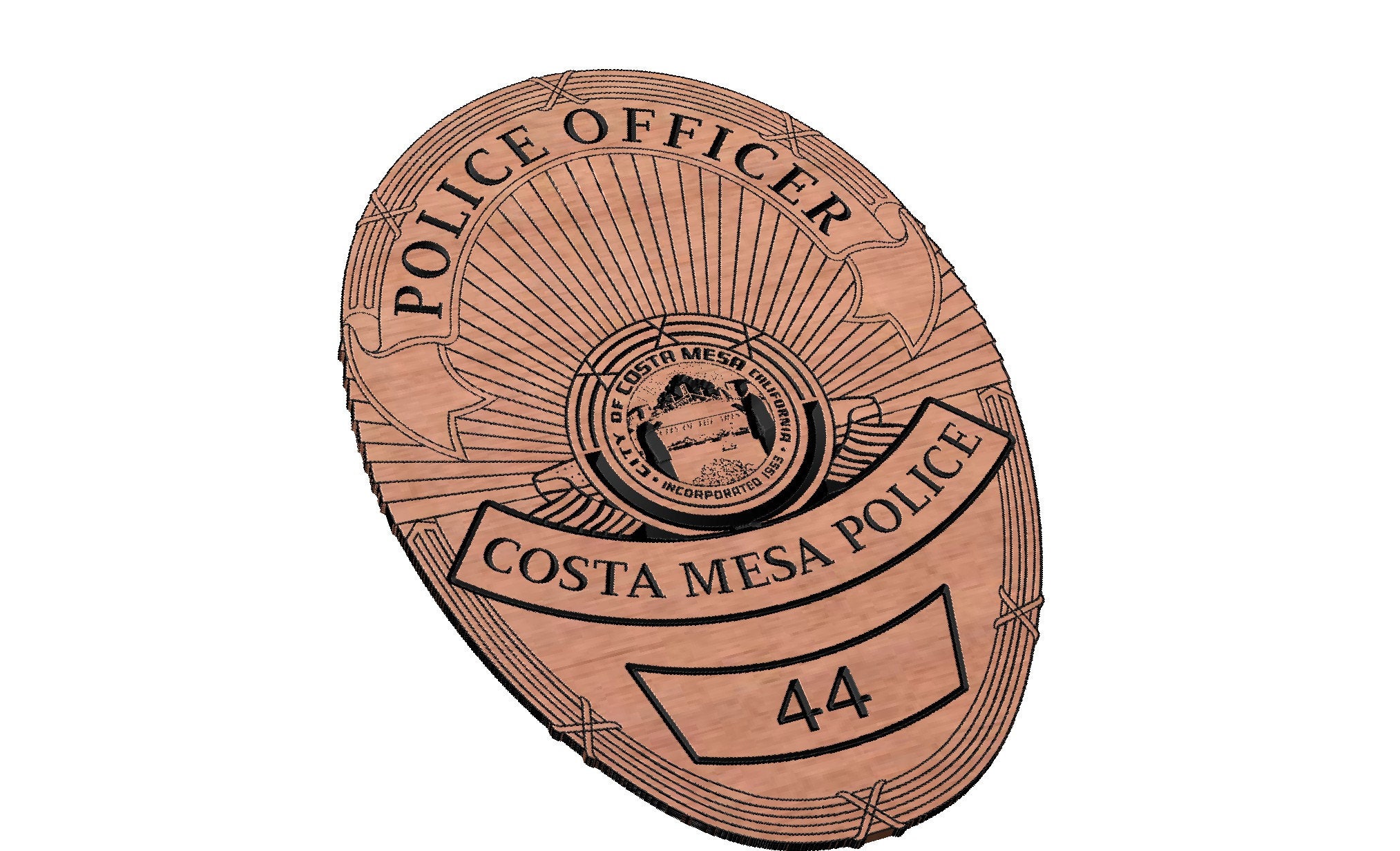 Costa Mesa Police Badge SVG - Etsy UK