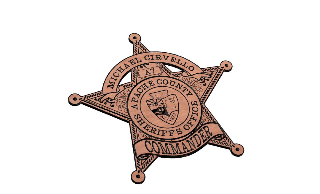 Apache County Sheriff Badge SVG - Etsy