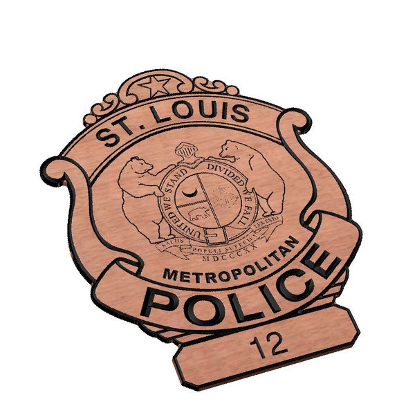 St. Louis Police Badge Svg - Etsy