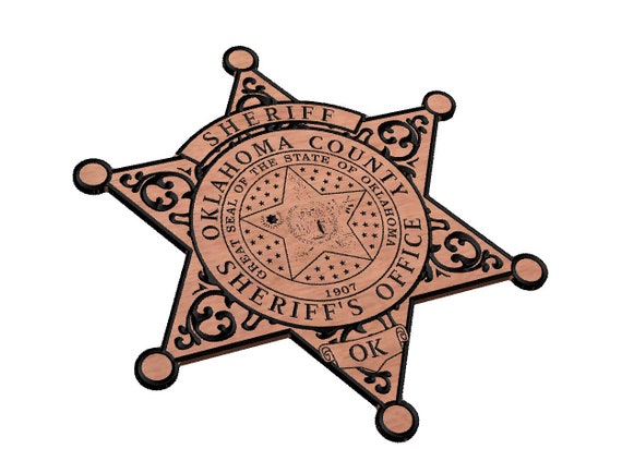 Oklahoma County Sheriff Badge SVG - Etsy