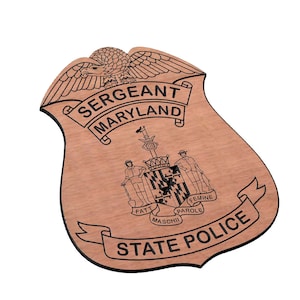 Maryland State Police Badge SVG - Etsy