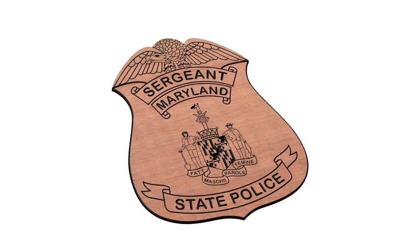 Maryland State Police Badge SVG - Etsy