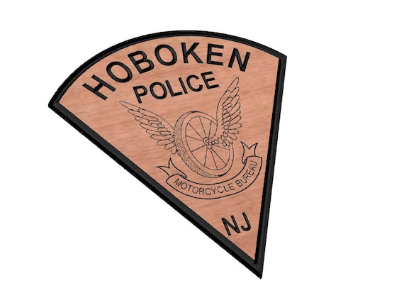 Hoboken Motorcycle Police Patch SVG | Etsy
