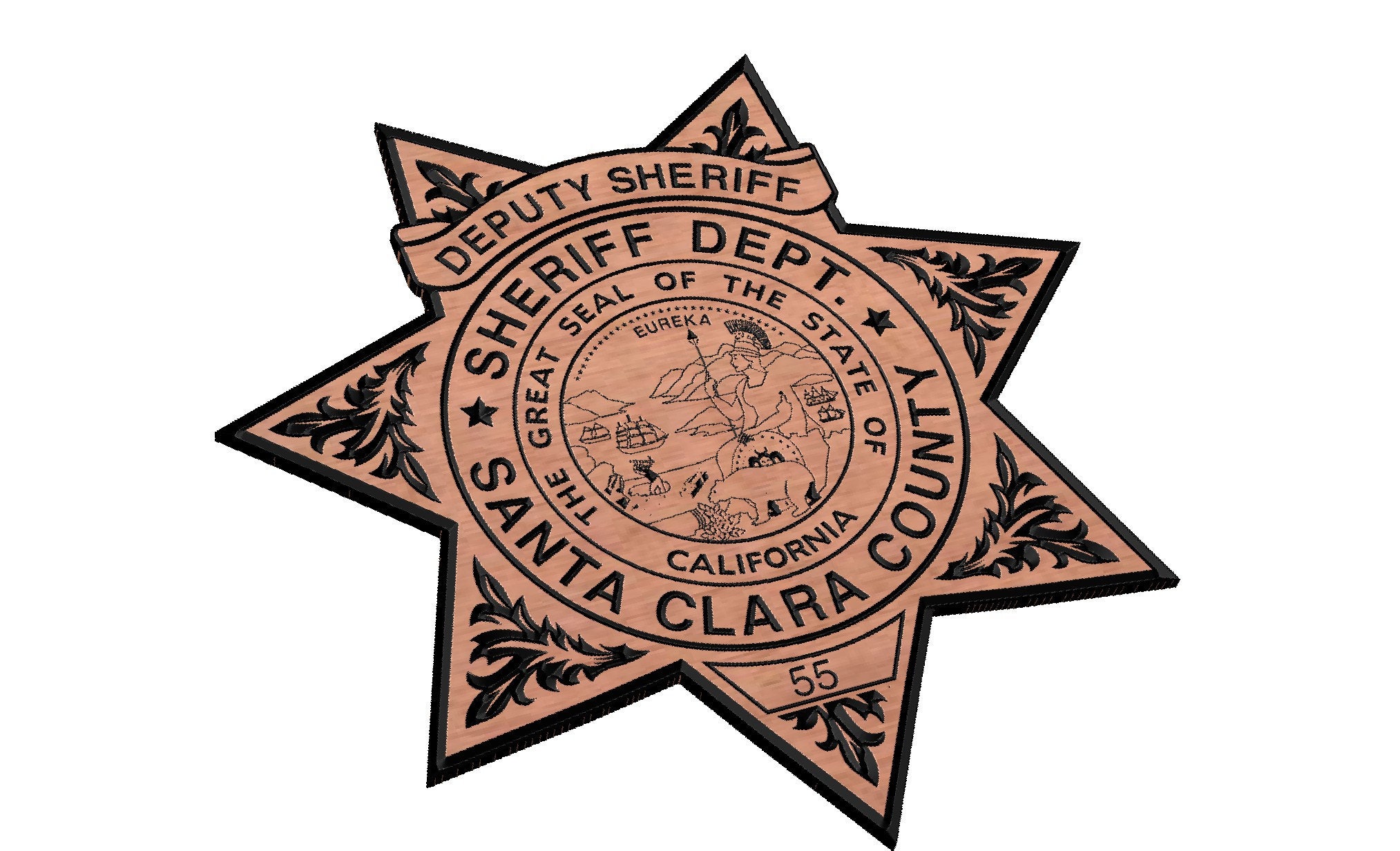 Santa Clara County Deputy Sheriff Badge SVG | Etsy