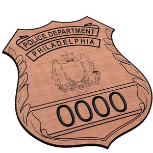 Philadelphia Police Badge SVG - Etsy