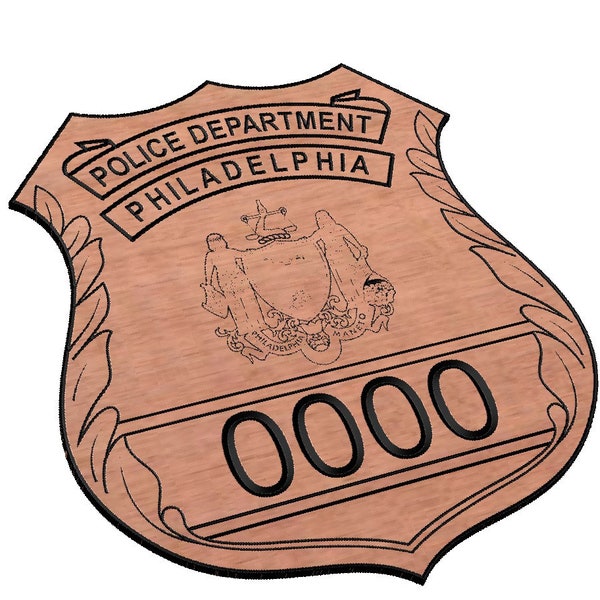 Philadelphia Police Officer Badge - Etsy