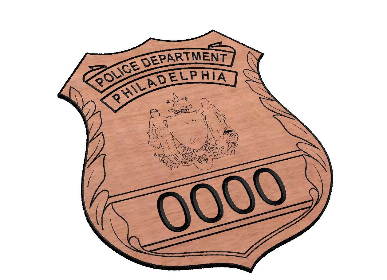 Philadelphia Police Badge In Case