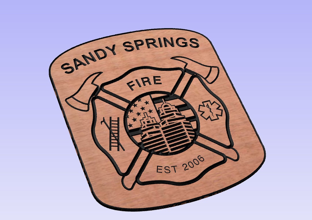 Sandy Springs Fire Department Patch SVG - Etsy