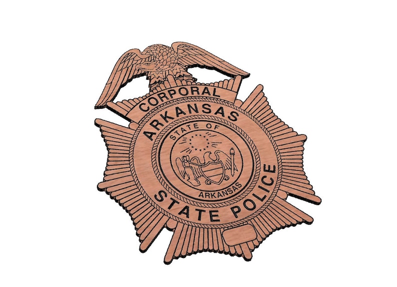 Arkansas State Police Badge SVG CNC Laser - Etsy