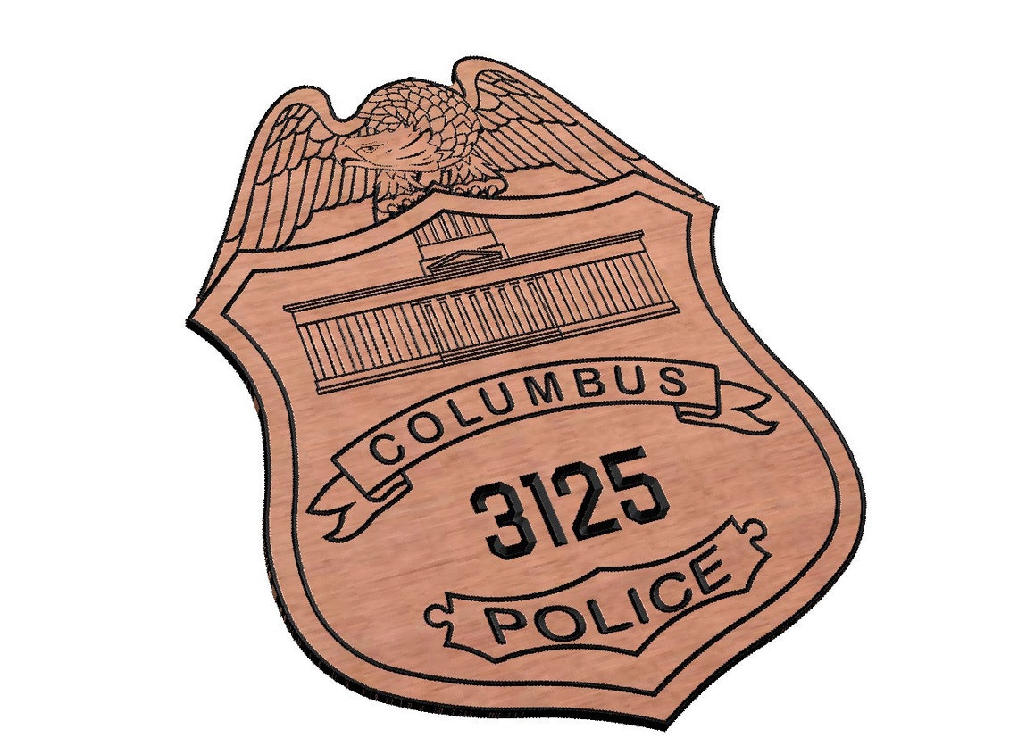 Columbus Police Badge SVG - Etsy