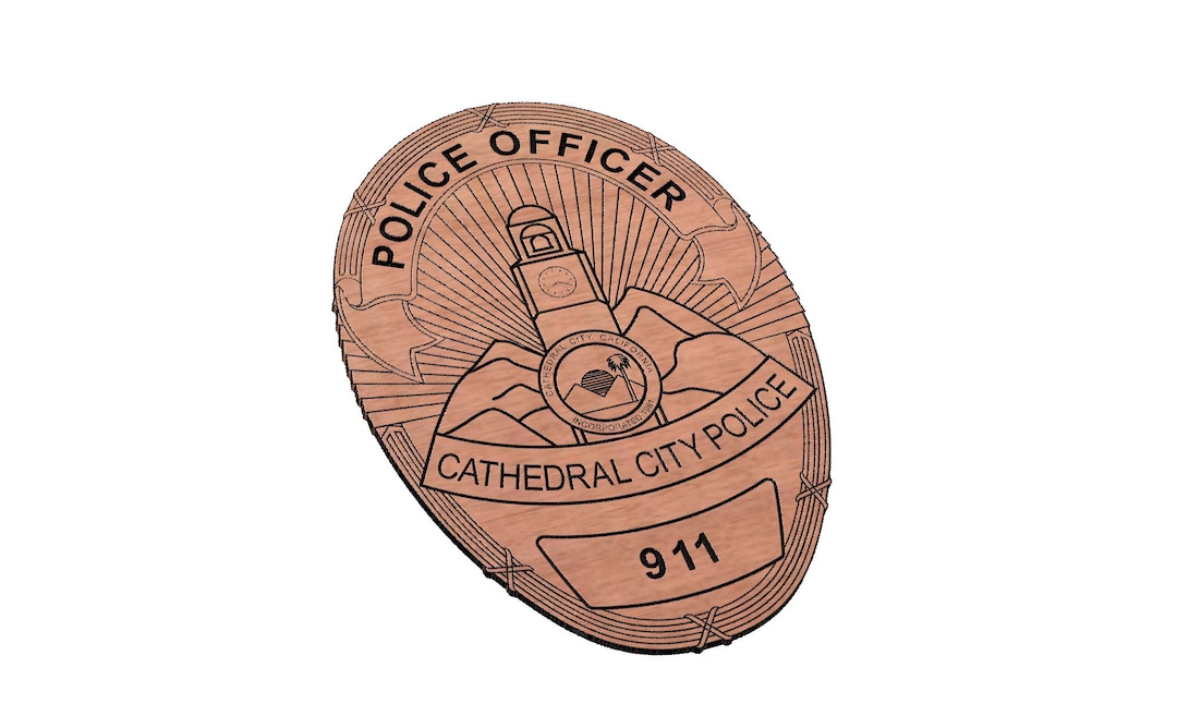 Cathedral City Police Badge SVG - Etsy
