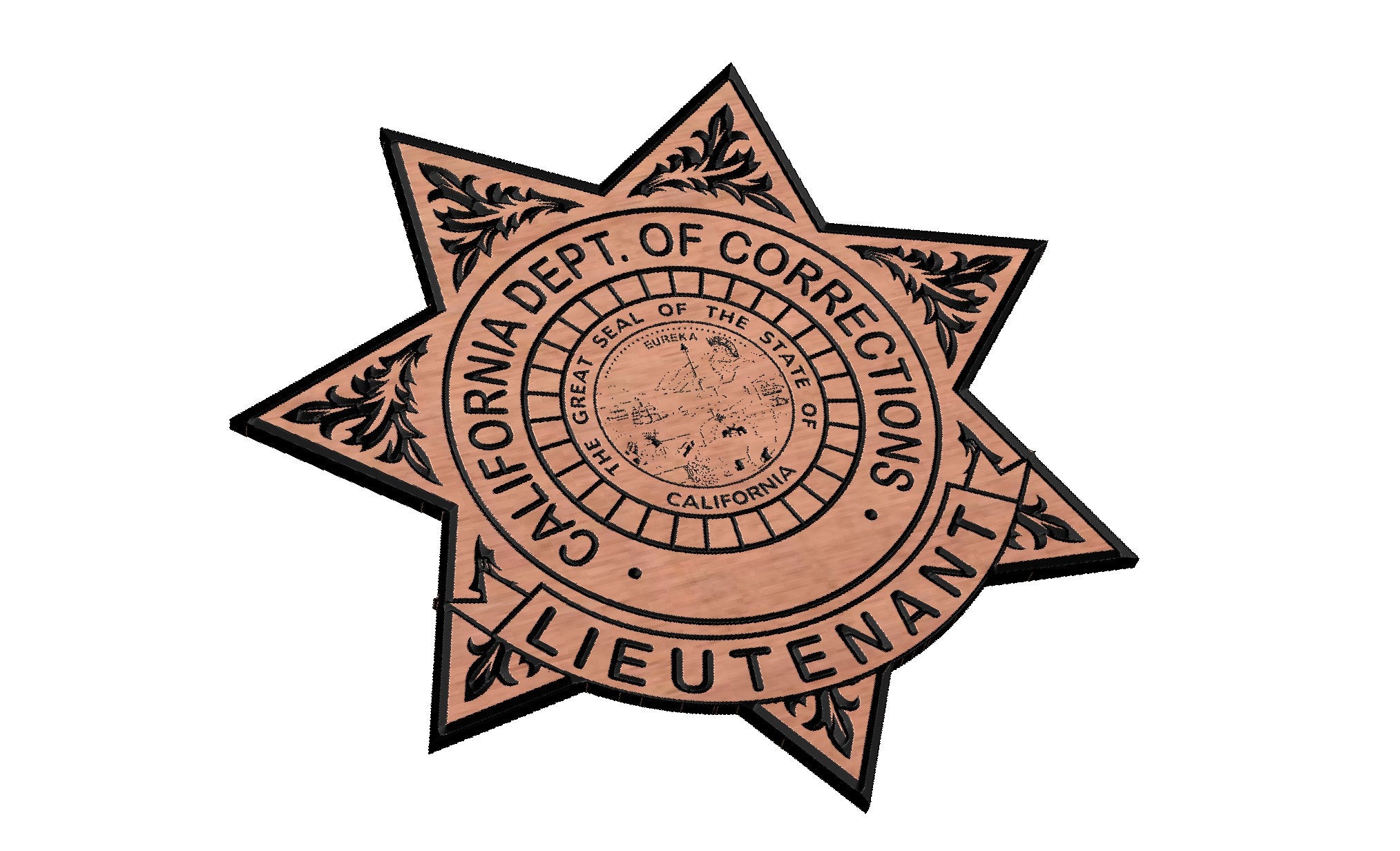 Department of Corrections Badge SVG CNC Laser - Etsy