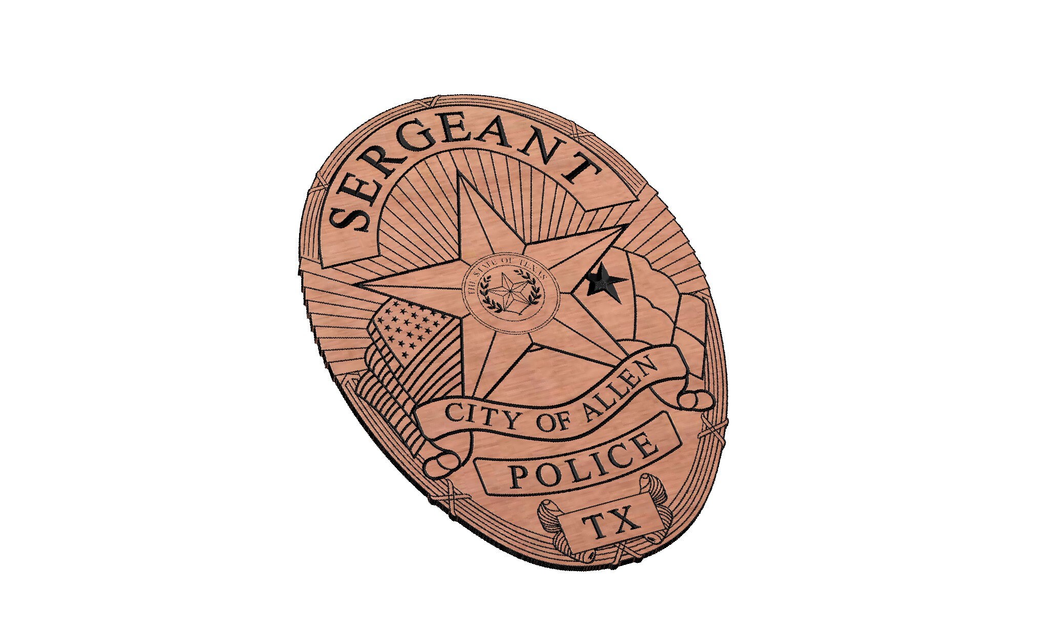 City of Allen Police Badge SVG | Etsy