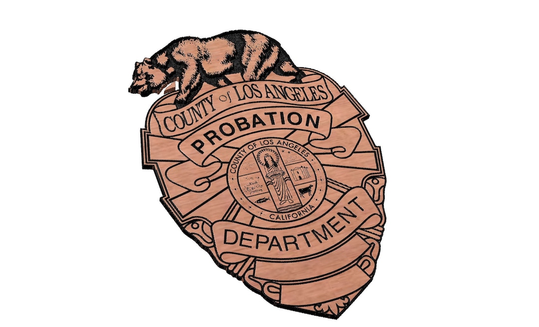 Los Angeles County Probation Badge SVG - Etsy