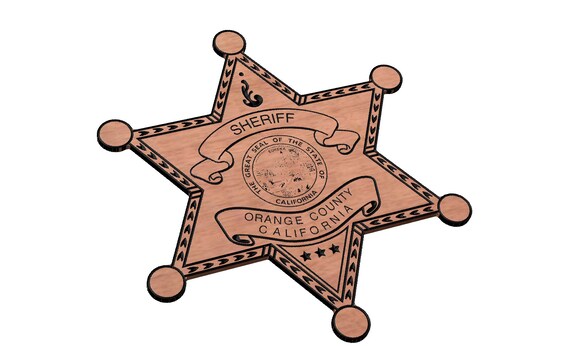 Orange County Sheriff Badge SVG | Etsy