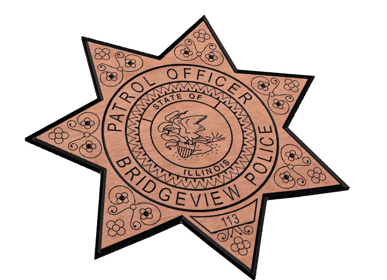 Bridgeview Police Badge SVG - Etsy Ireland