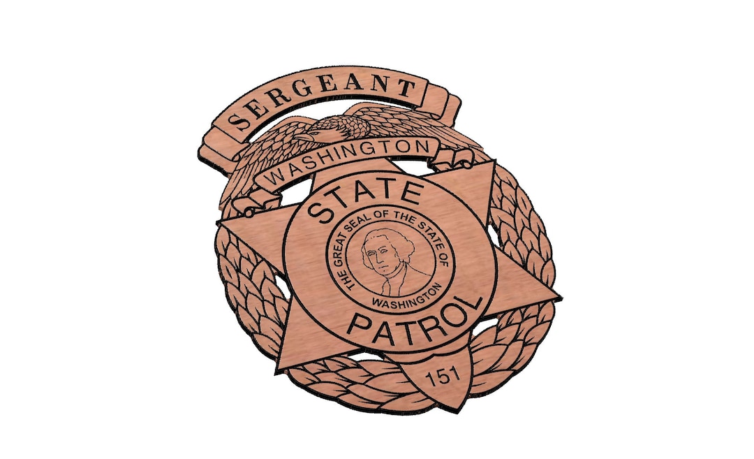 Washington State Patrol Police Badge SVG - Etsy