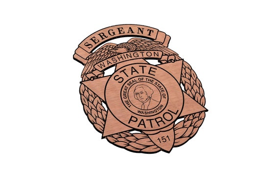 Washington State Patrol Police Badge SVG - Etsy