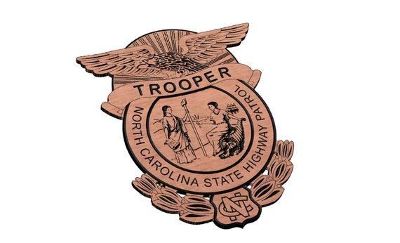 North Carolina Trooper Police Badge SVG | Etsy