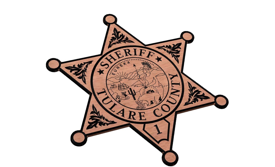 Tulare County Sheriff Badge SVG - Etsy