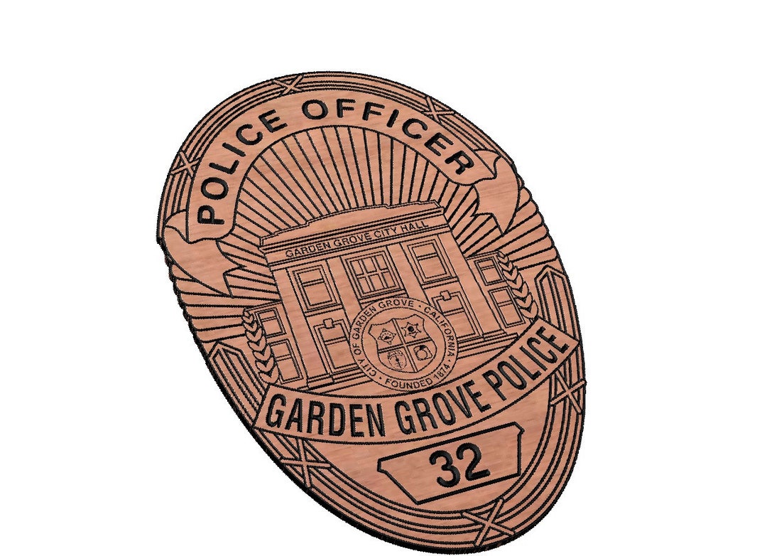 Garden Grove Police Badge SVG - Etsy