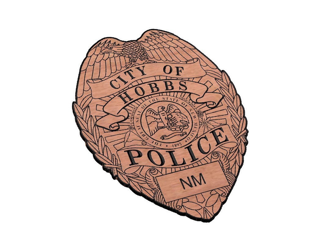 Hobbs Police Badge SVG - Etsy