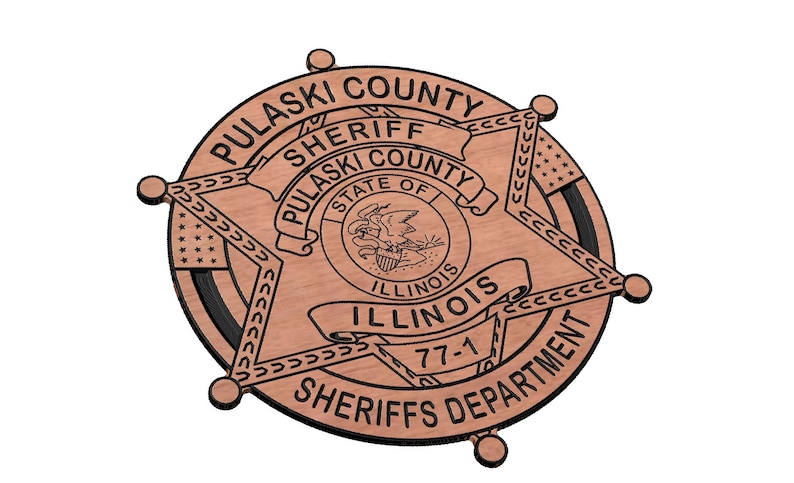 Pulaski County Sheriff Badge SVG - Etsy