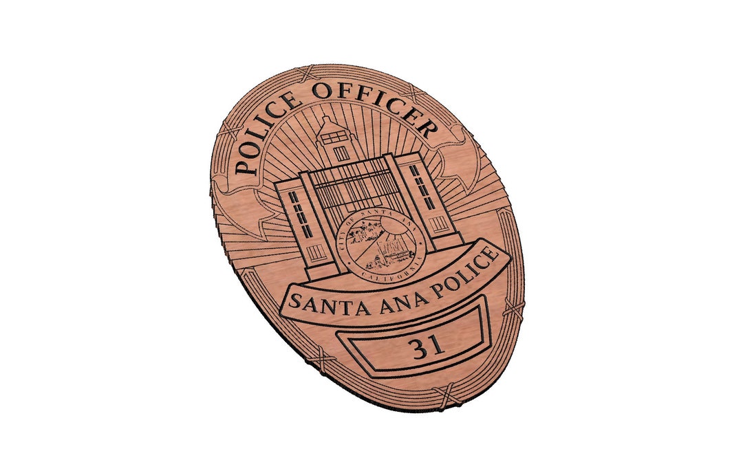 Santa Ana Police Badge SVG - Etsy